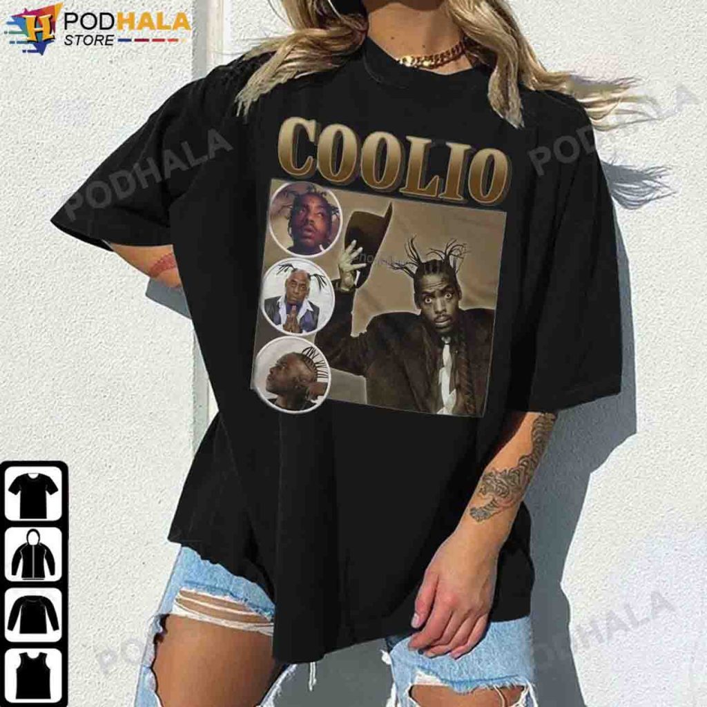 Rip Coolio 1963 -2022 Hip Hop 90s Thank You For The Memories T-Shirt ...