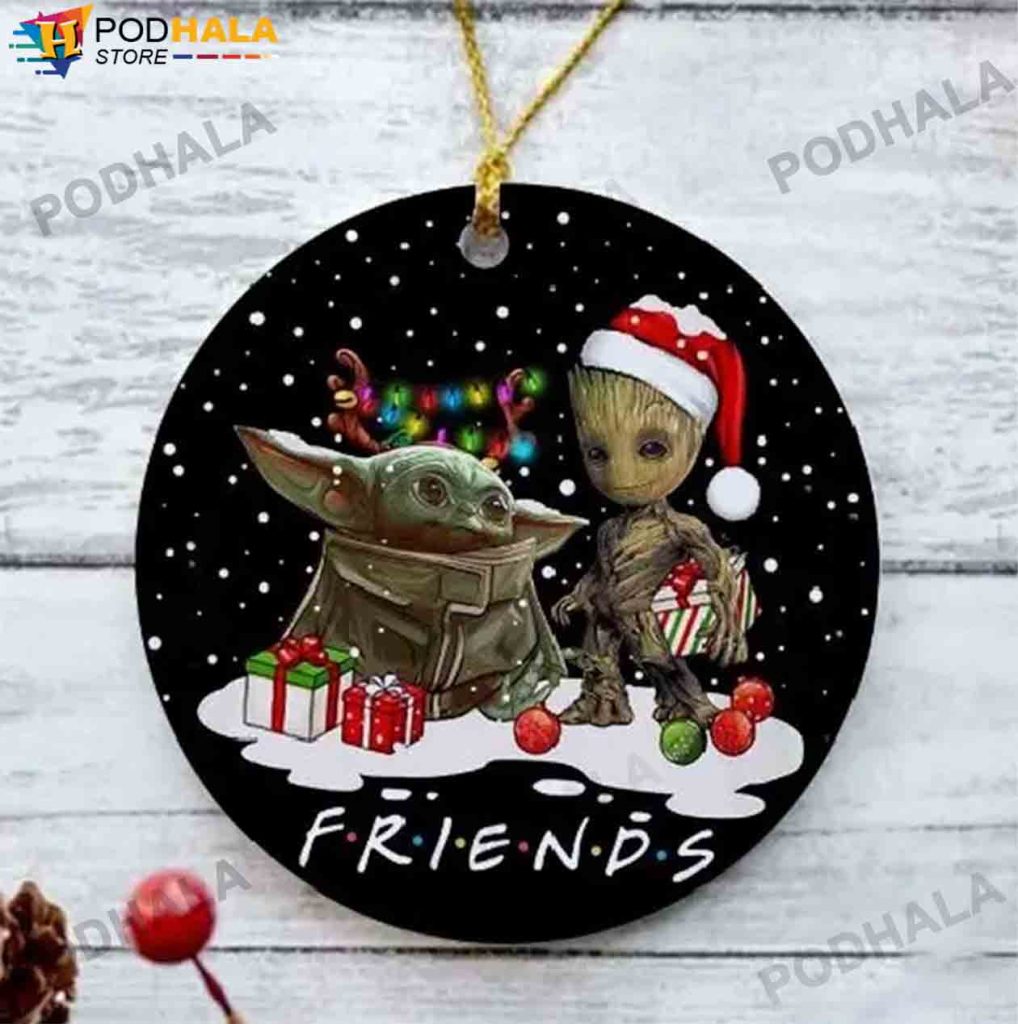 Groot & Baby Yoda Friends Christmas Tree Decoration Christmas Ornaments ...