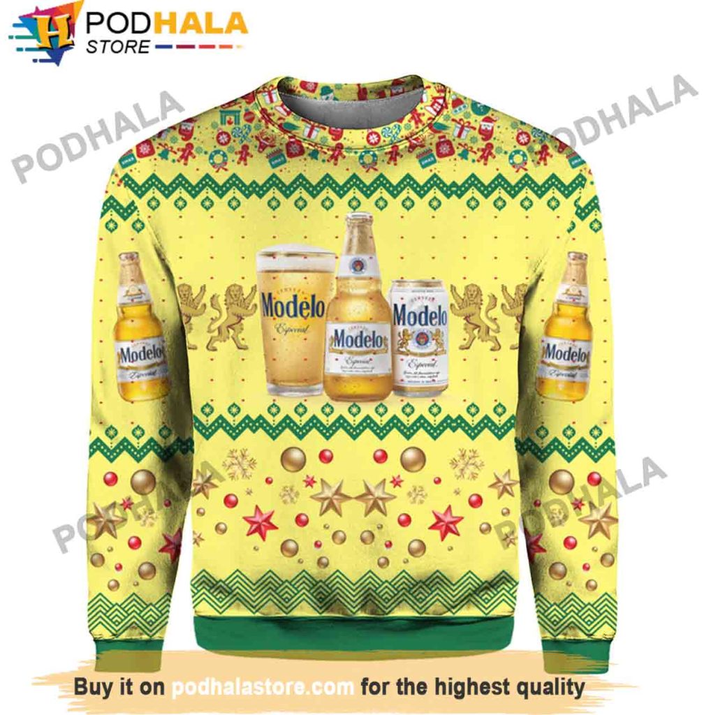 Modelo Especial Ugly Beer Christmas Sweater, Gifts For Beer Drinkers ...