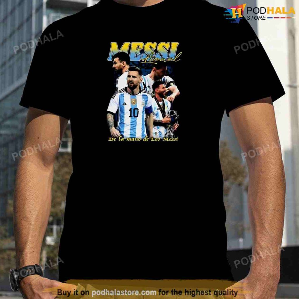 Lionel Messi Shirt, Football Fan Tribute Tee Argentina World Cup 2022 ...