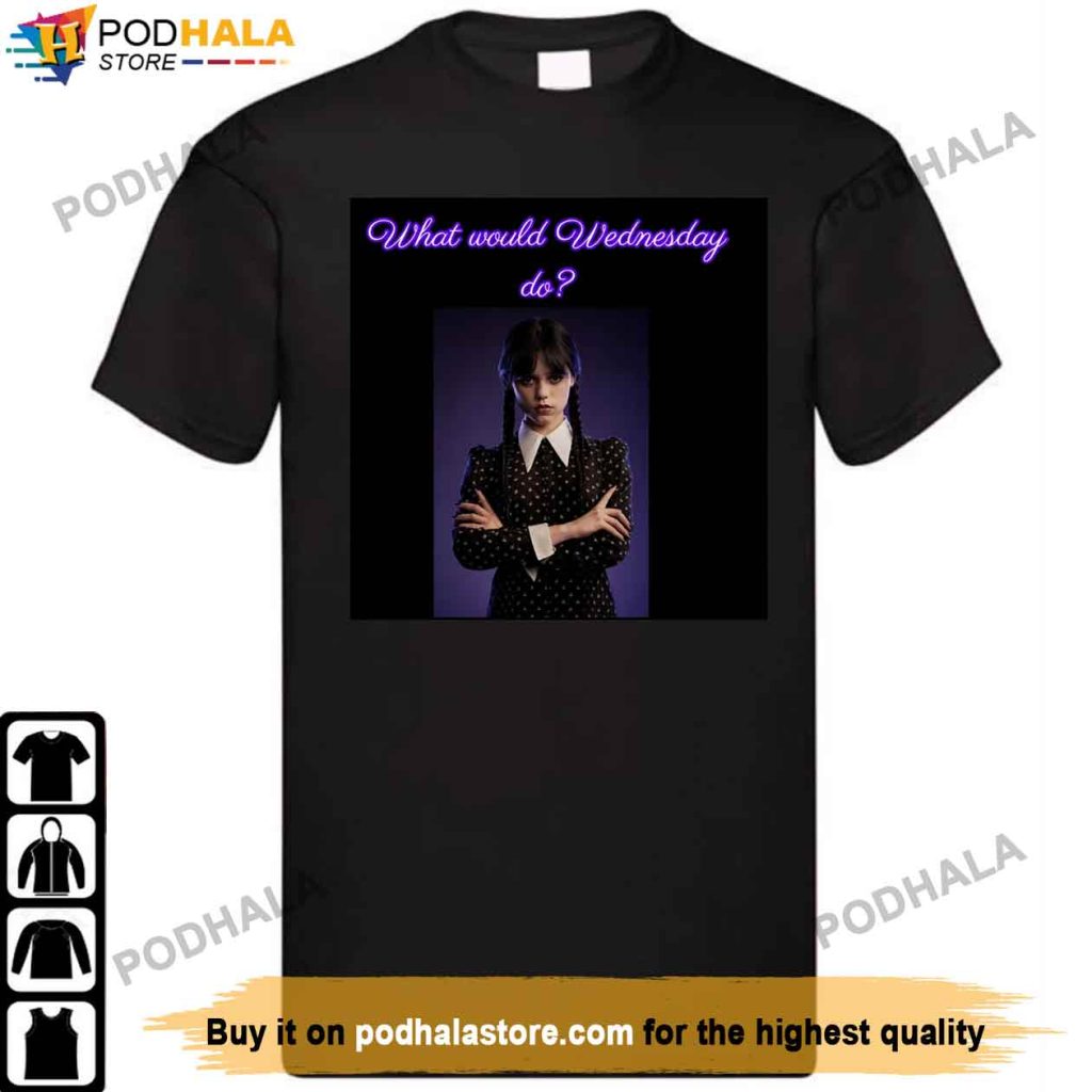 Jenna Ortega Wednesday Addams Shirt, Wednesday Addams Family TV Series ...