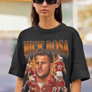 Nick Bosa American Football Player Champion Super-bowl 49Ers Womens ...