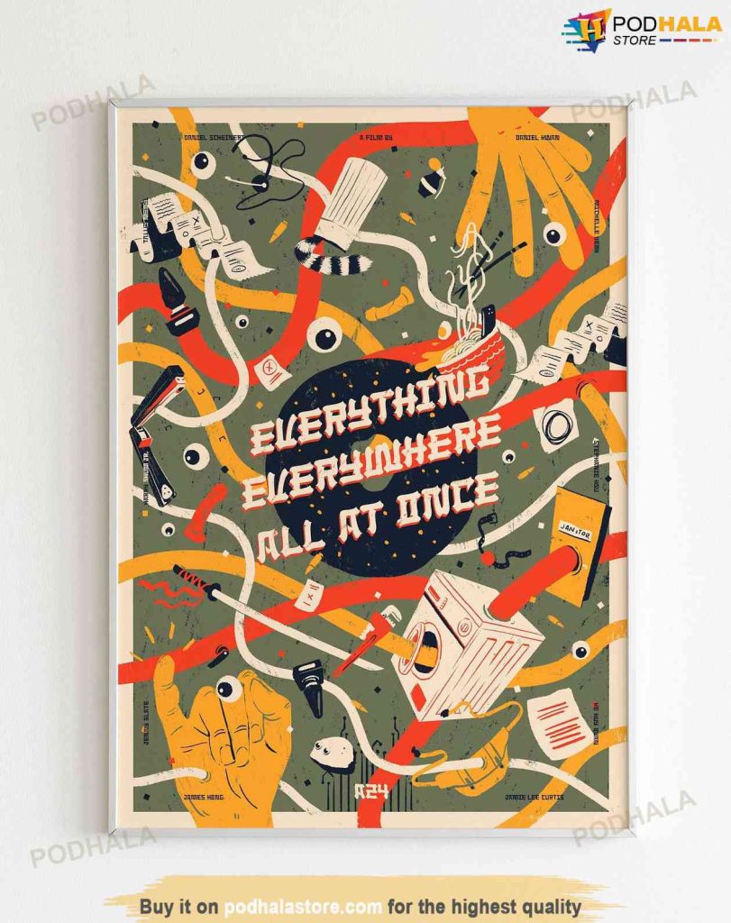Everything Everywhere All at Once Movie Poster No Frame, Minimalist ...