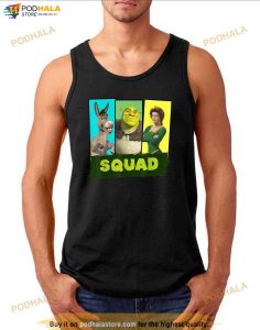 Shrek Squad Group Shot Panel Lineup Poster Shrek Slut Shirt - Podhalastore