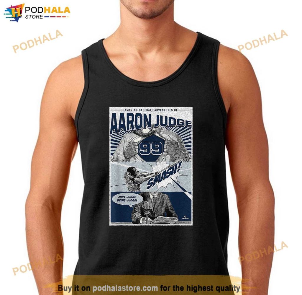 Super Hero Comic Strip Pop Art Aaron Judge New York MLBPA Shirt ...