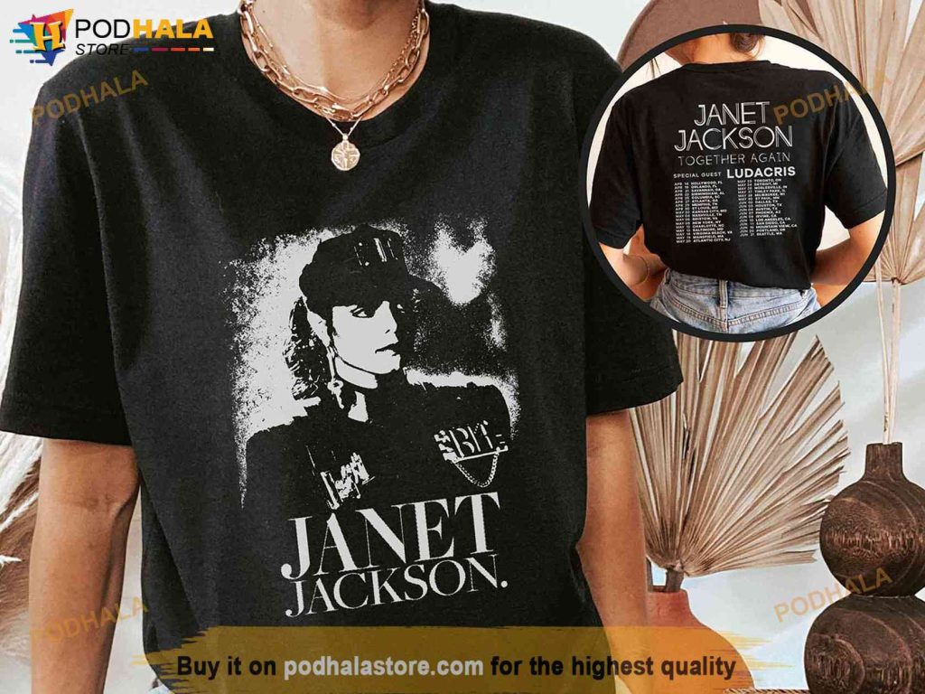 Janet Jackson Together Again Tour 2023 T Shirt, Janet Jackson Merch For ...