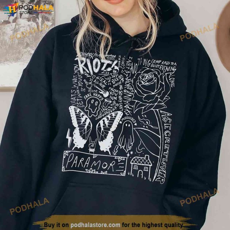 Paramore Doodle Art Shirt, Vintage Paramore Album Lyrics Merch Tour ...