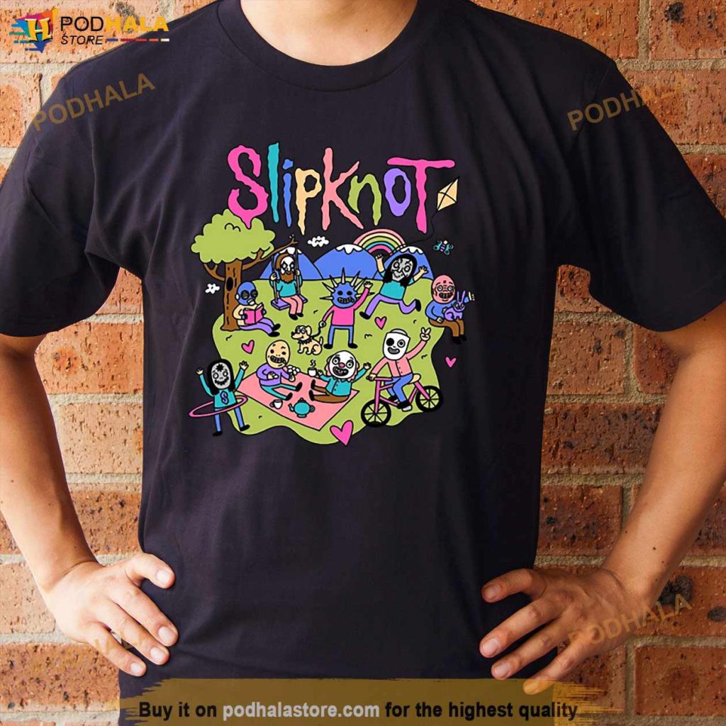 Slipknot Bootleg cartoon shirt - Podhalastore