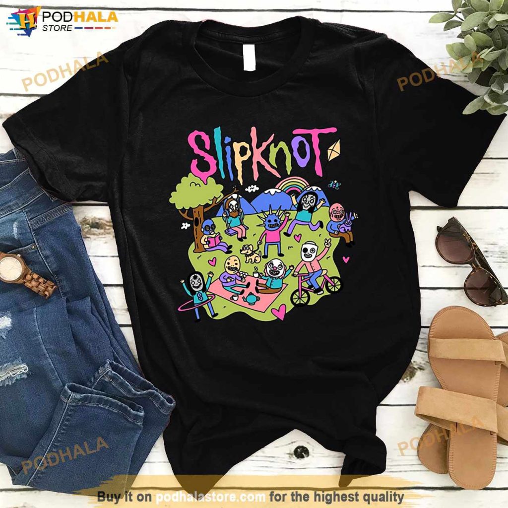 Slipknot Bootleg cartoon shirt - Podhalastore
