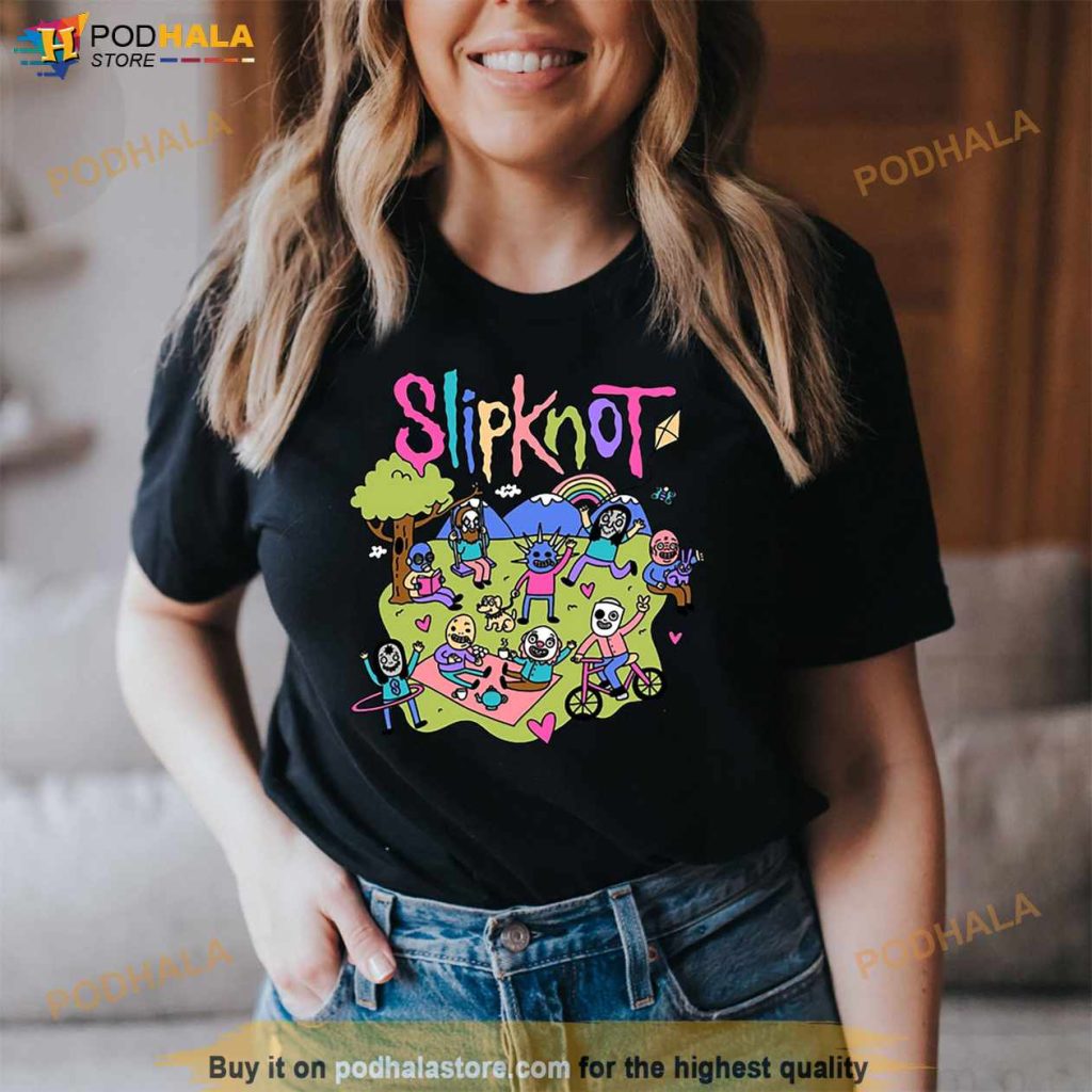 Slipknot Bootleg cartoon shirt - Podhalastore