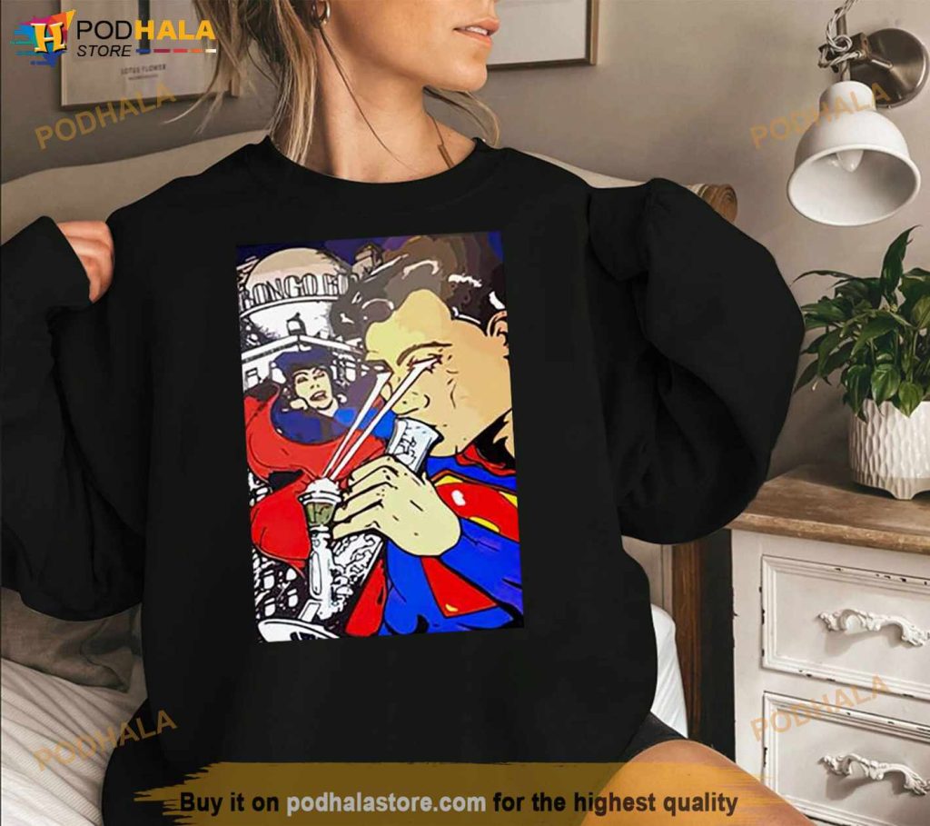 Superman Smoking Weed Shirt - Podhalastore