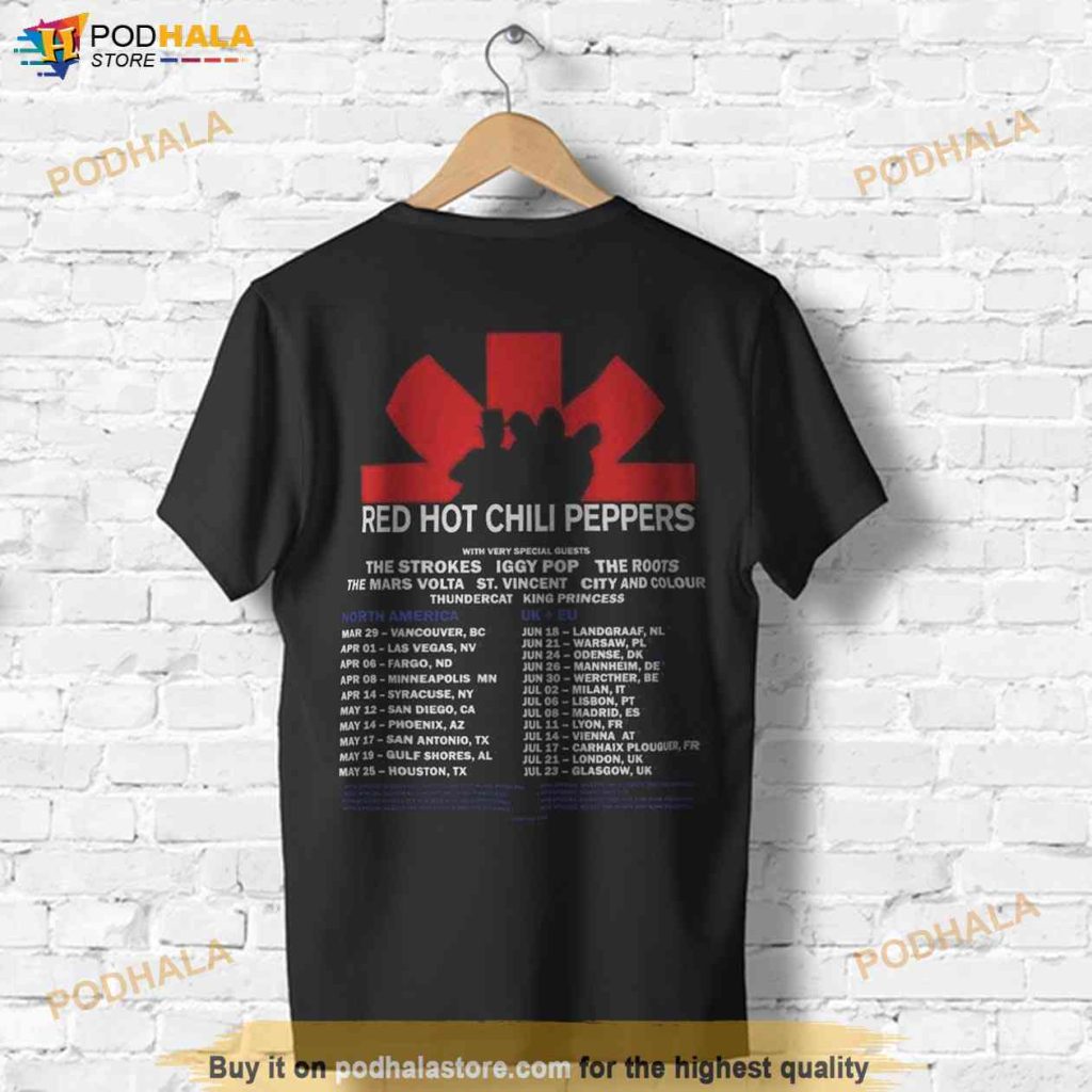 The Chili Peppers 2023 Tour Shirt Red Hot Chili Peppers Tour Merch