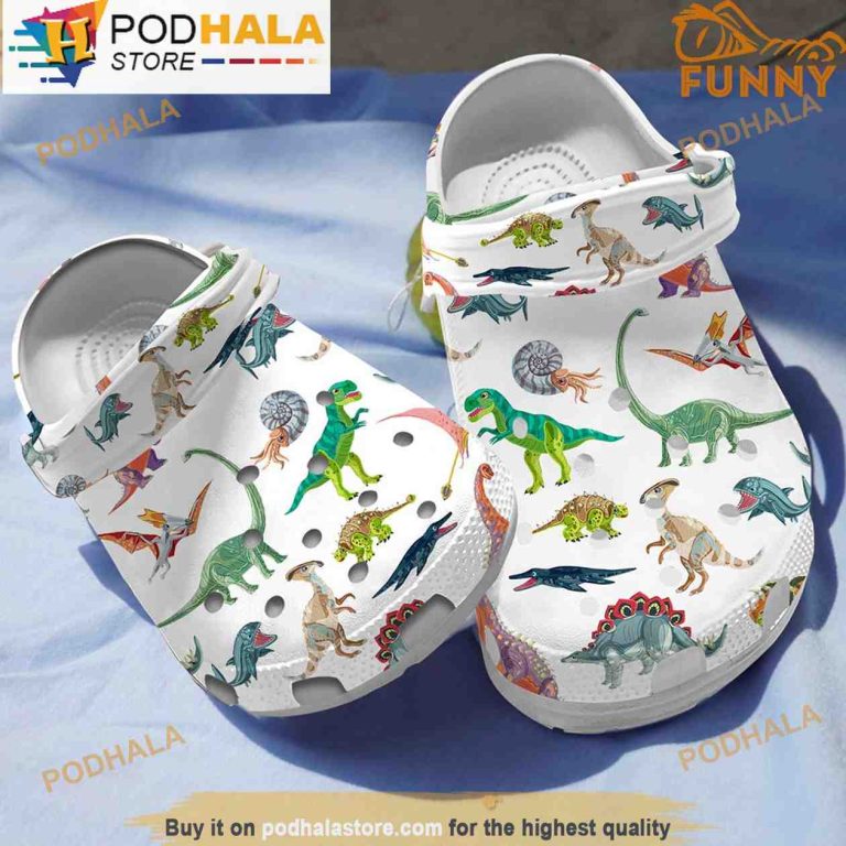 T Rex Dino 3D Funny Crocs - Podhalastore
