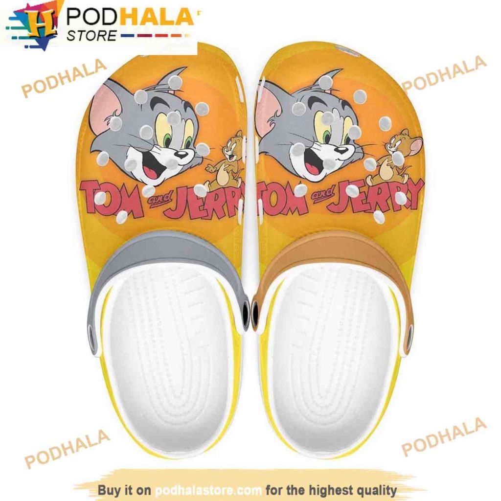 Seawater Tom And Jerry 3D Funny Crocs Slippers - Podhalastore