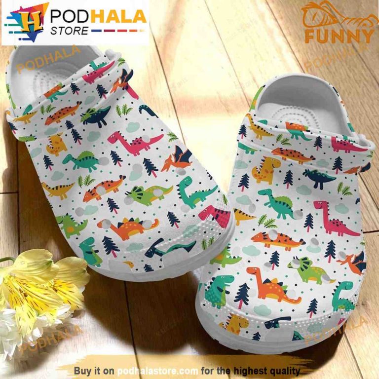 T Rex Dino 3D Funny Crocs - Podhalastore