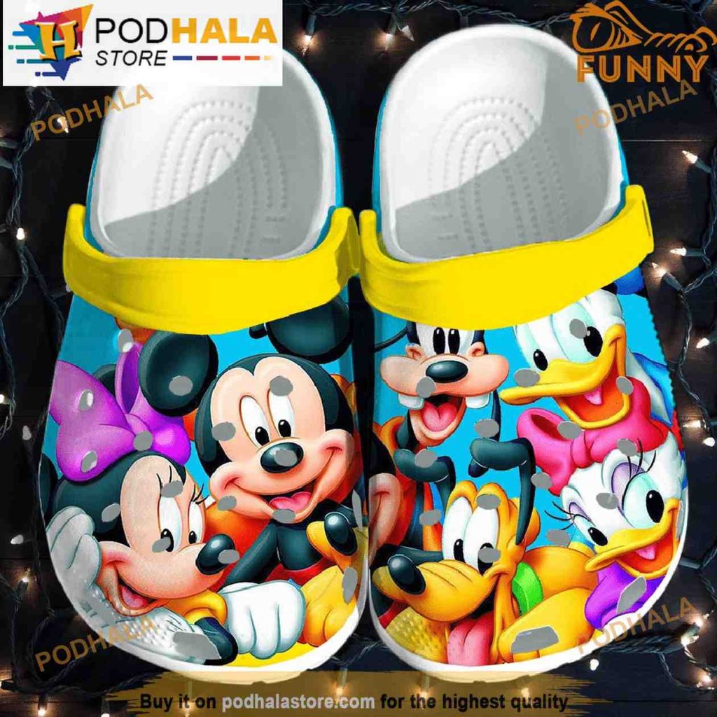 Cute Disney Characters Crocband 3D Crocs - Podhalastore