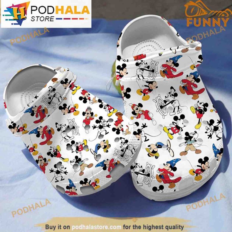 Personalized Mickey Minnie Kiss Crocband 3D Crocs - Podhalastore
