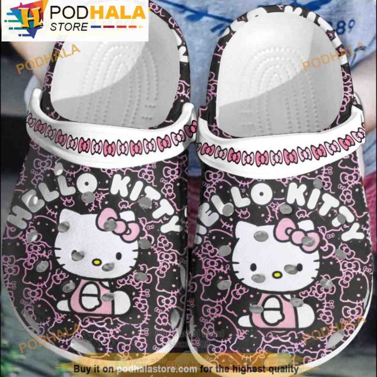 Hello Kitty Cafe 3D Crocs Clog Shoes, Funny Crocs - Podhalastore