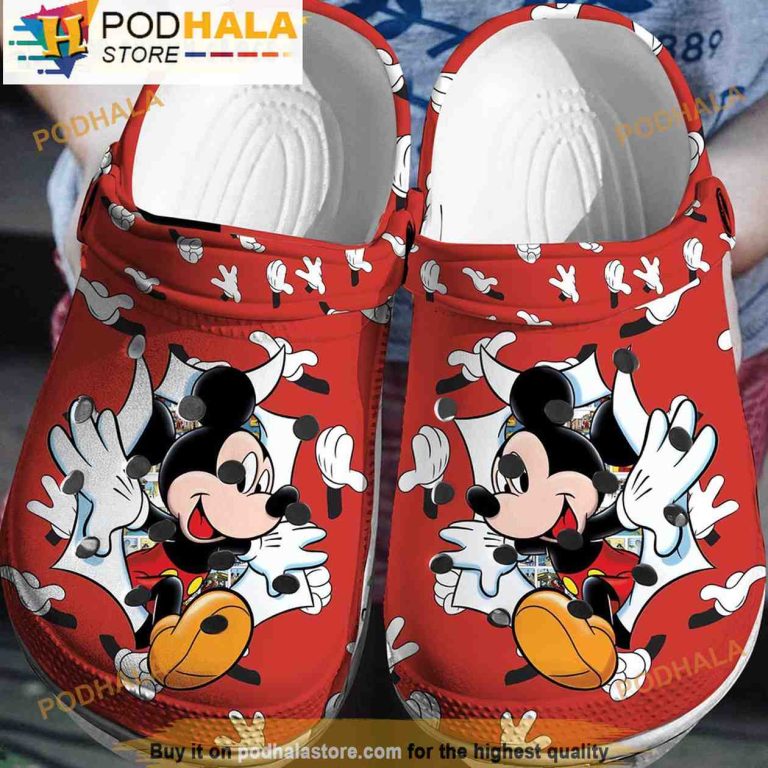 Personalized Enchanting Mickey Mouse 3D Funny Crocs Clog Shoes ...