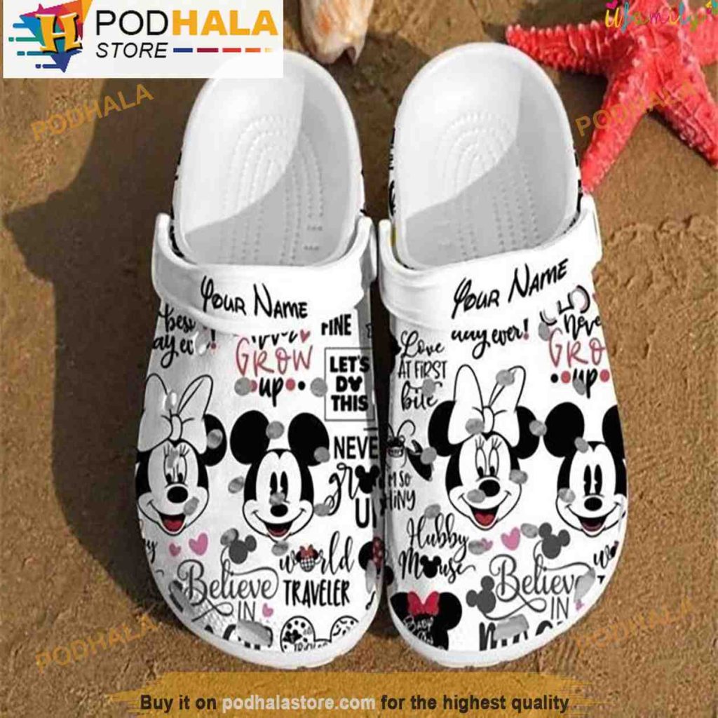 Mickey Mouse Tie Dye 3D Crocs Clog Shoes, Funny Crocs - Podhalastore
