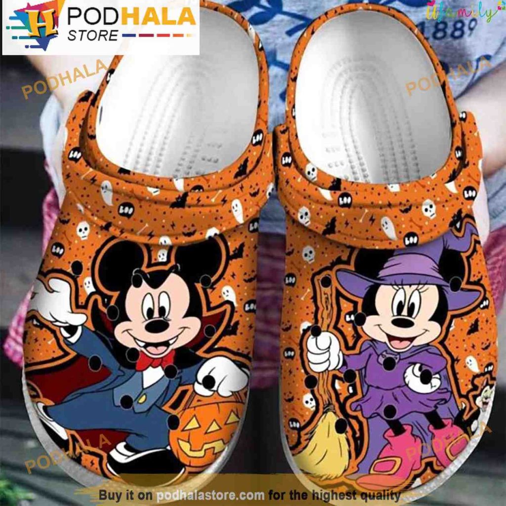 Mickey Mouse Tie Dye 3D Crocs Clog Shoes, Funny Crocs - Podhalastore