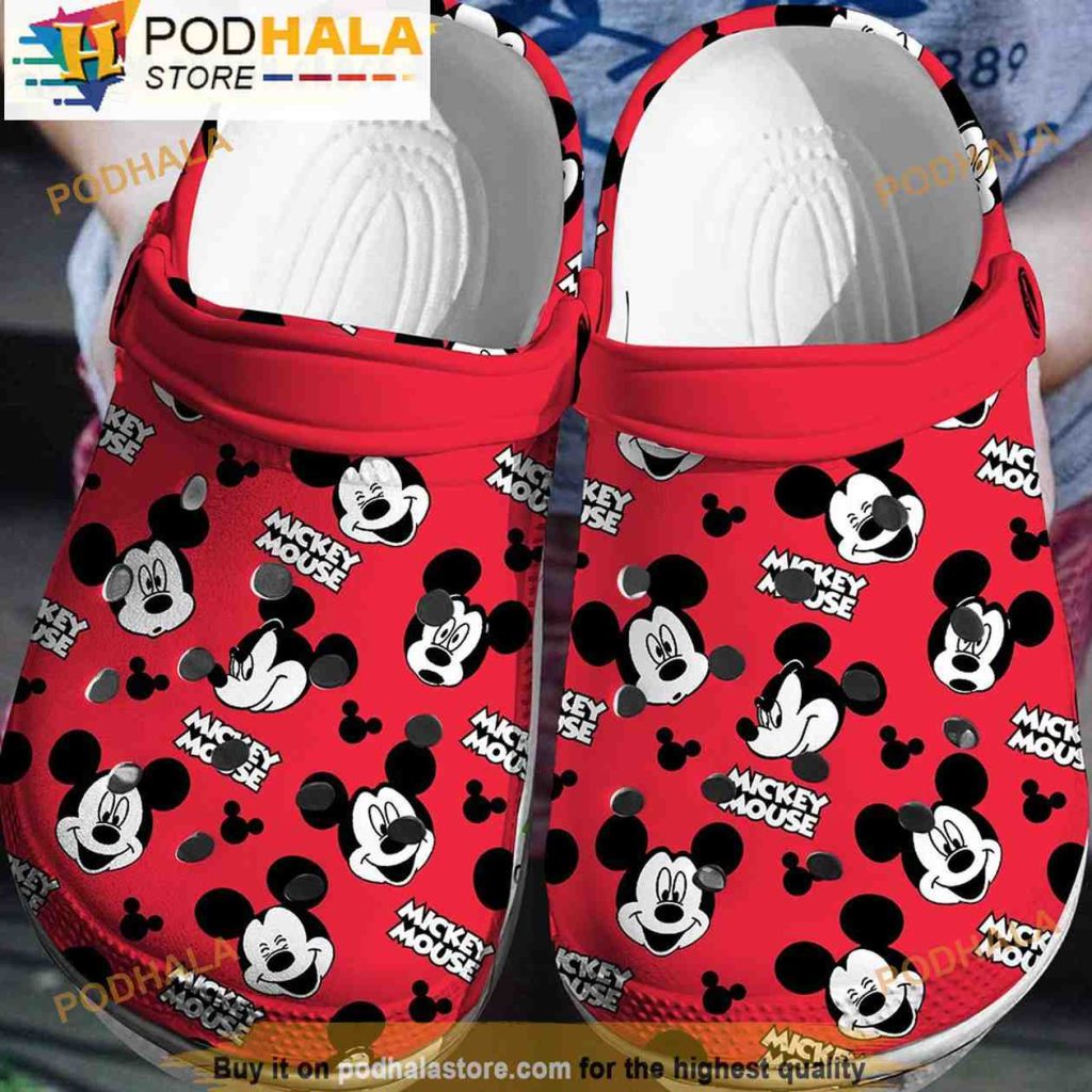 Mickey Mouse Tie Dye 3D Crocs Clog Shoes, Funny Crocs - Podhalastore