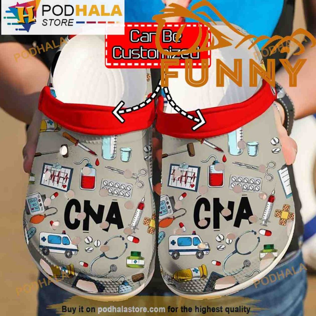 Nurse Pattern 3D Crocs, Hippie Gifts, Funny Crocs - Podhalastore
