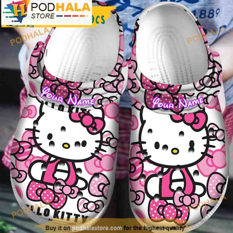 Hello Kitty Cafe 3D Crocs Clog Shoes, Funny Crocs - Podhalastore