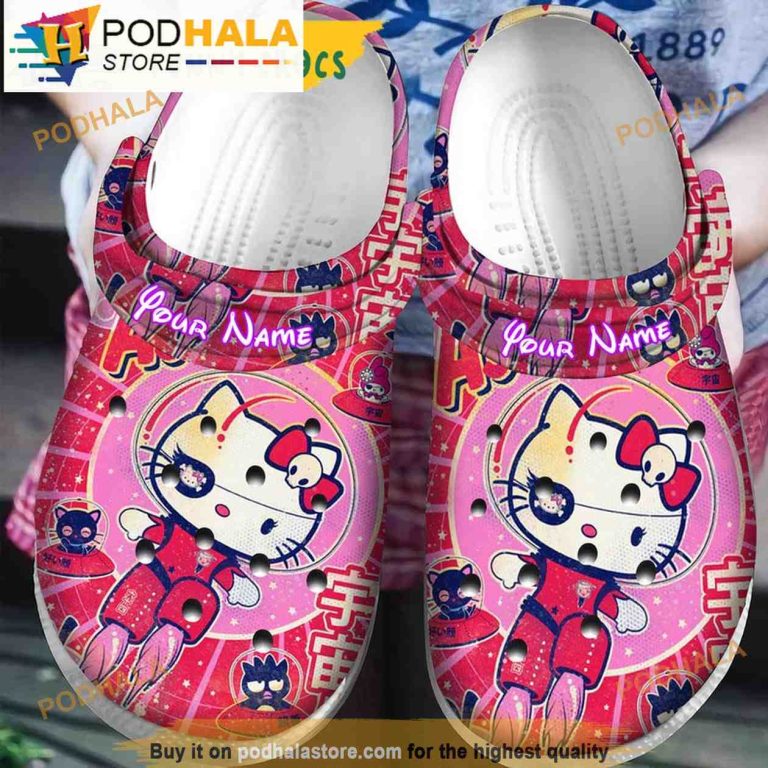 Hello Kitty Cafe 3D Crocs Clog Shoes, Funny Crocs - Podhalastore