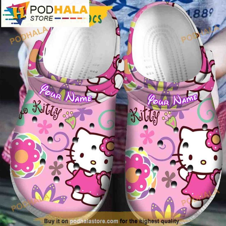 Hello Kitty Cafe 3D Crocs Clog Shoes, Funny Crocs - Podhalastore