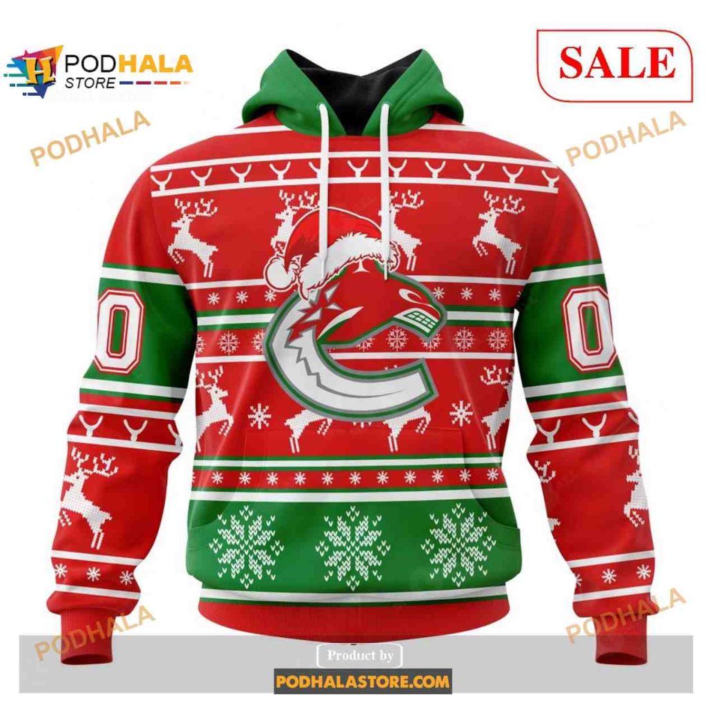 Custom Customized Native Design NHL Vancouver Canucks Hoodie 3D ...