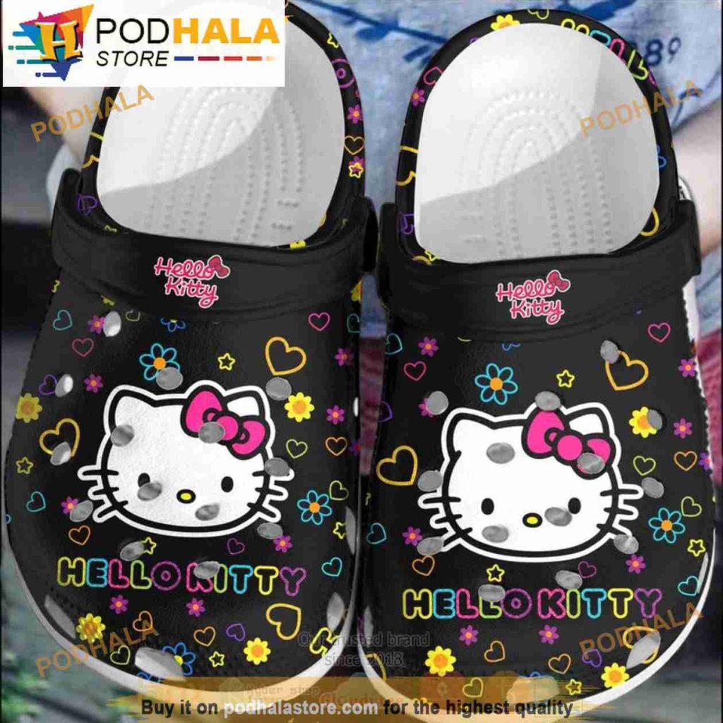 Hello Kitty Cafe 3D Crocs Clog Shoes, Funny Crocs - Podhalastore