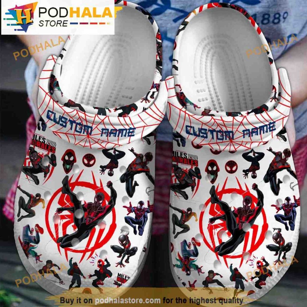 Funny White Custom Name Spider Man 3D Funny Crocs Crocband - Podhalastore