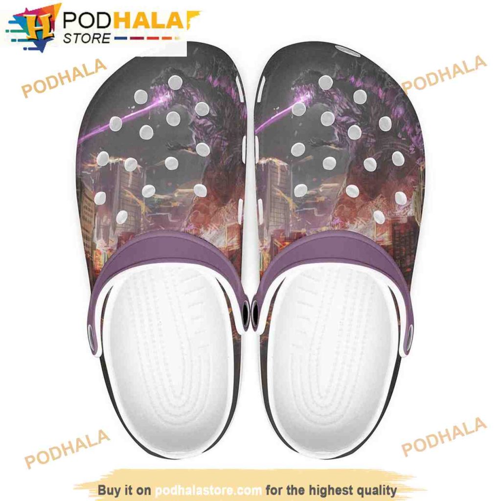 Godzilla 3D Funny Crocs Crocband Clog Shoes - Podhalastore