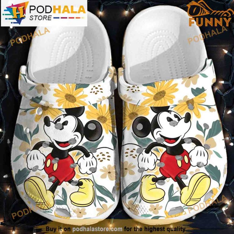 Mickey Mouse Tie Dye 3D Crocs Clog Shoes, Funny Crocs - Bring Your ...