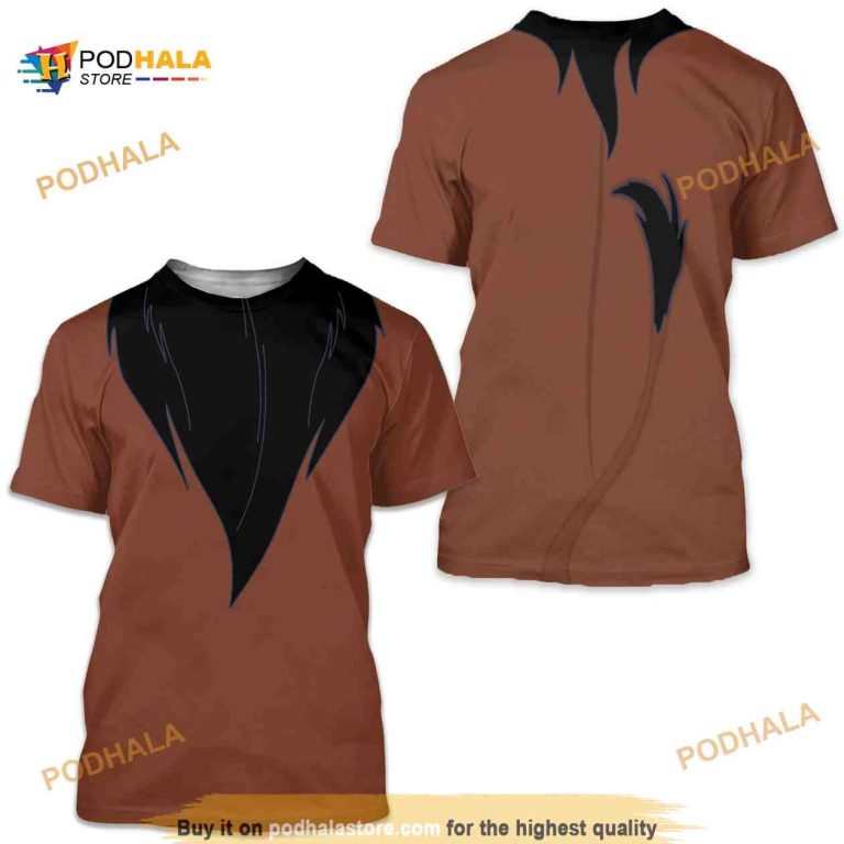 Lion King Costume Scar 3D Shirt, Lion King Scar Costume - Podhalastore