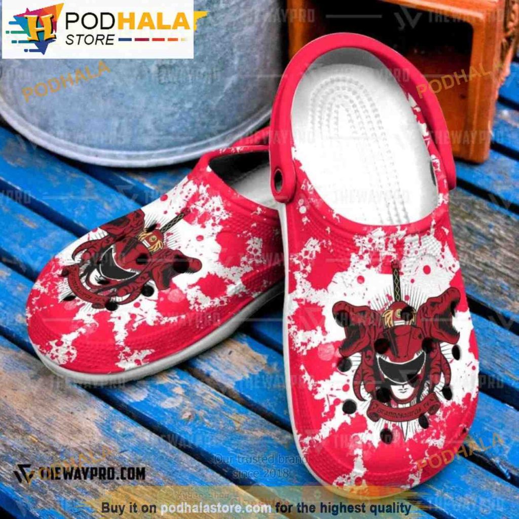 Power Rangers Mighty Morphin Pink Ranger 3D Funny Crocs Clog Shoes ...