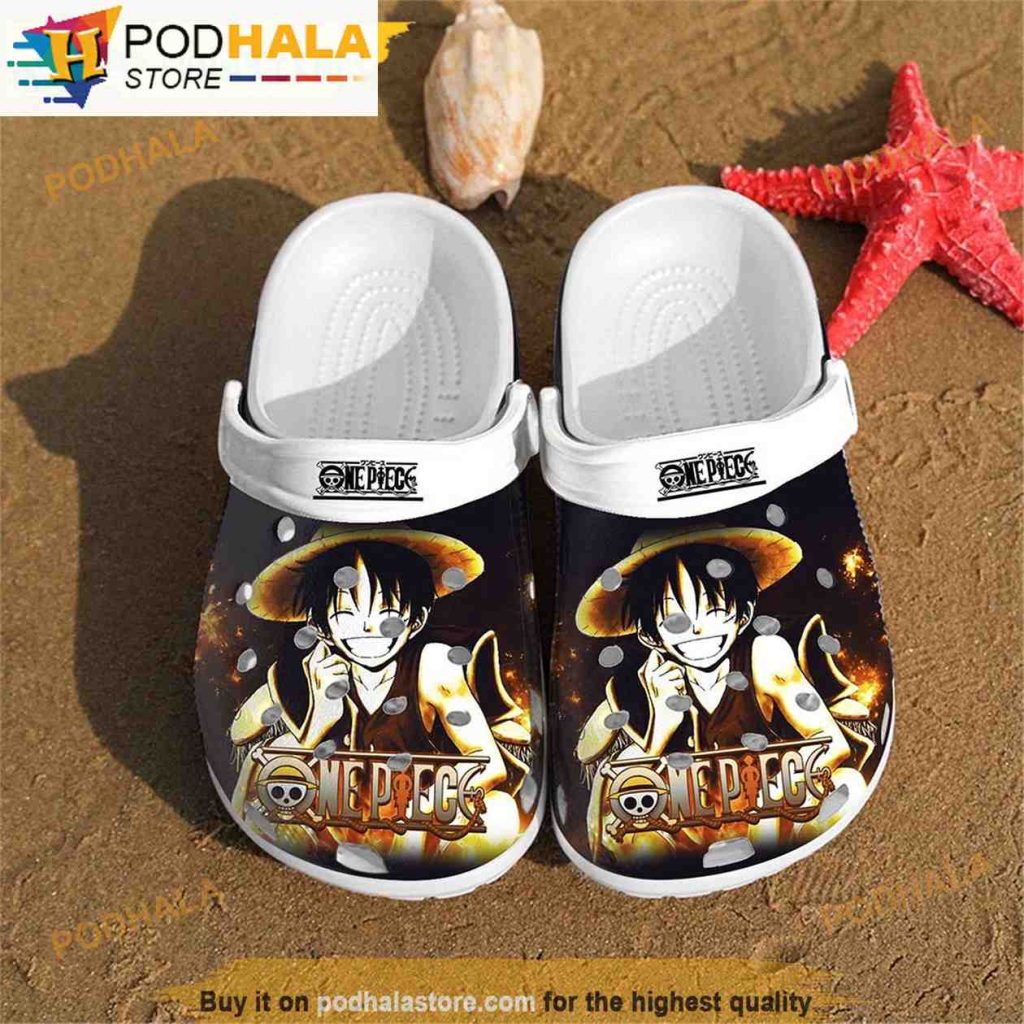 Smilling Luffy One Piece 3D Funny Crocs - Podhalastore