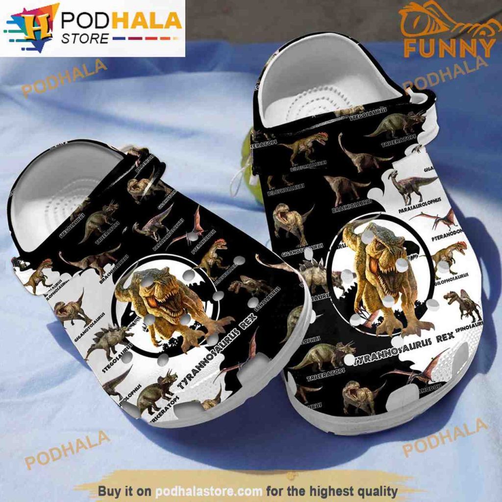 T Rex Collection Dinosaur 3D Funny Crocs - Podhalastore