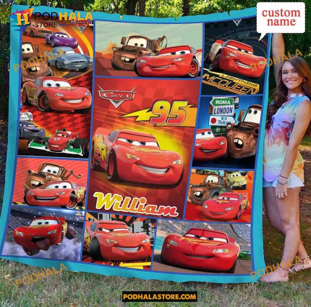 Personalized Name Disney Cars Blanket, Cars Movies Disney Gift Ideas ...