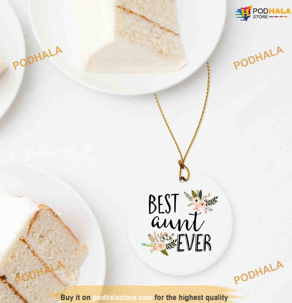 Aunt Holiday Ornament, Family Christmas Tree Ornaments - Podhalastore