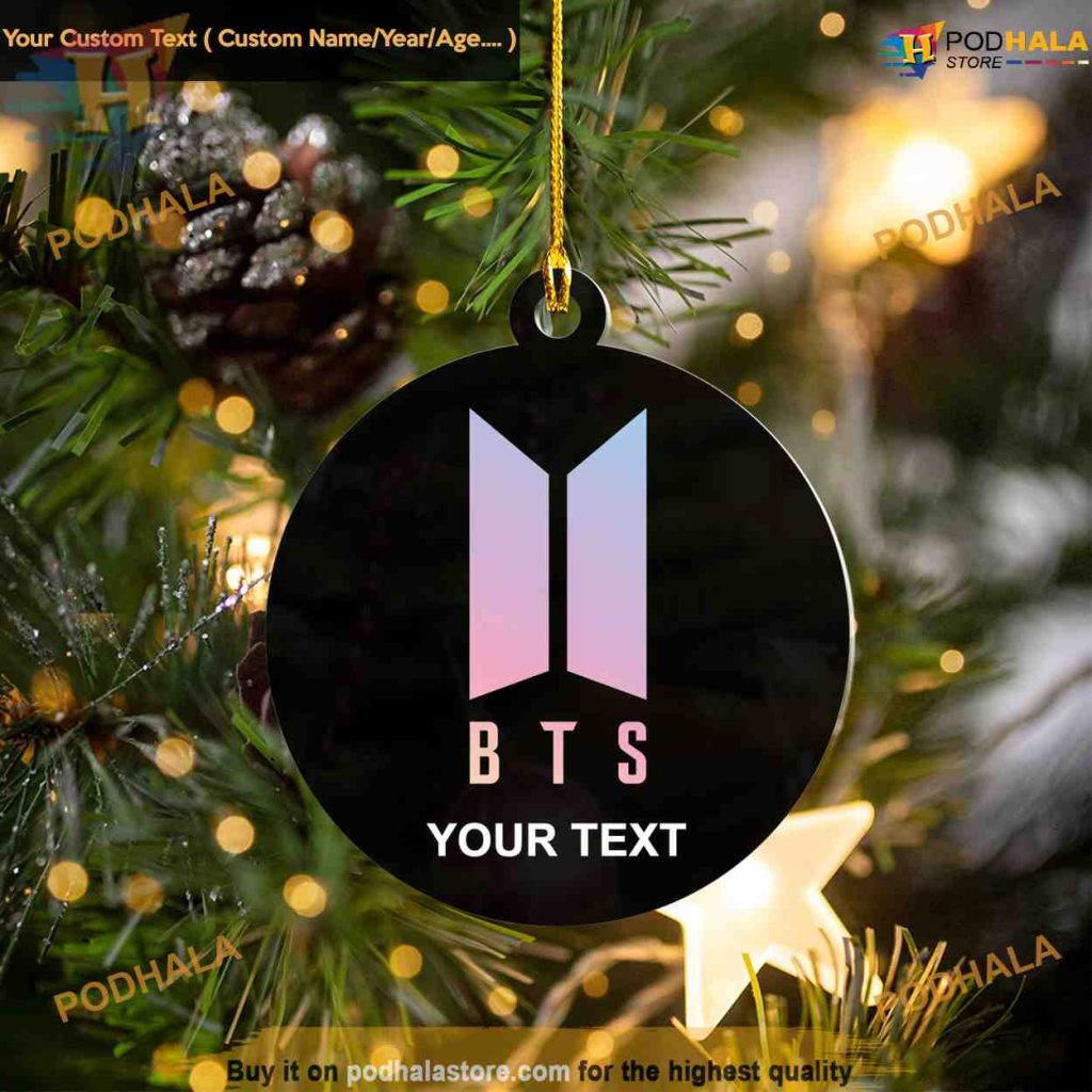 BTS Christmas Ornament, Custom Family Tree Decor - Podhalastore