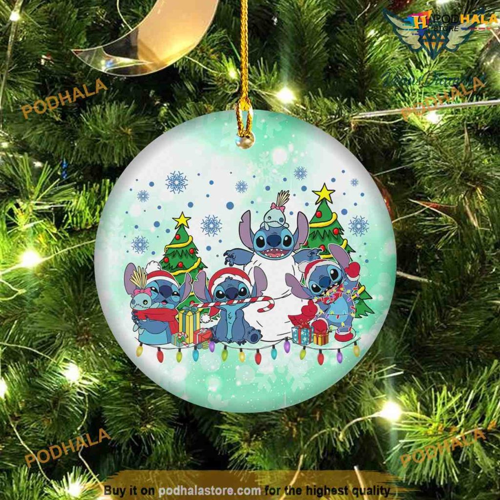 Christmas Stitch Ornament, Lilo and Stitch Decorations, Disney Stitch ...