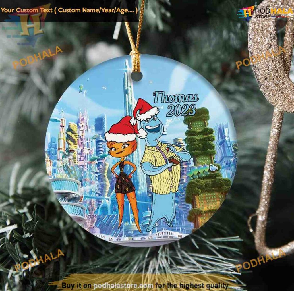 Personalized Elemental Christmas 2023 Ornament, Family Tree Decoration ...