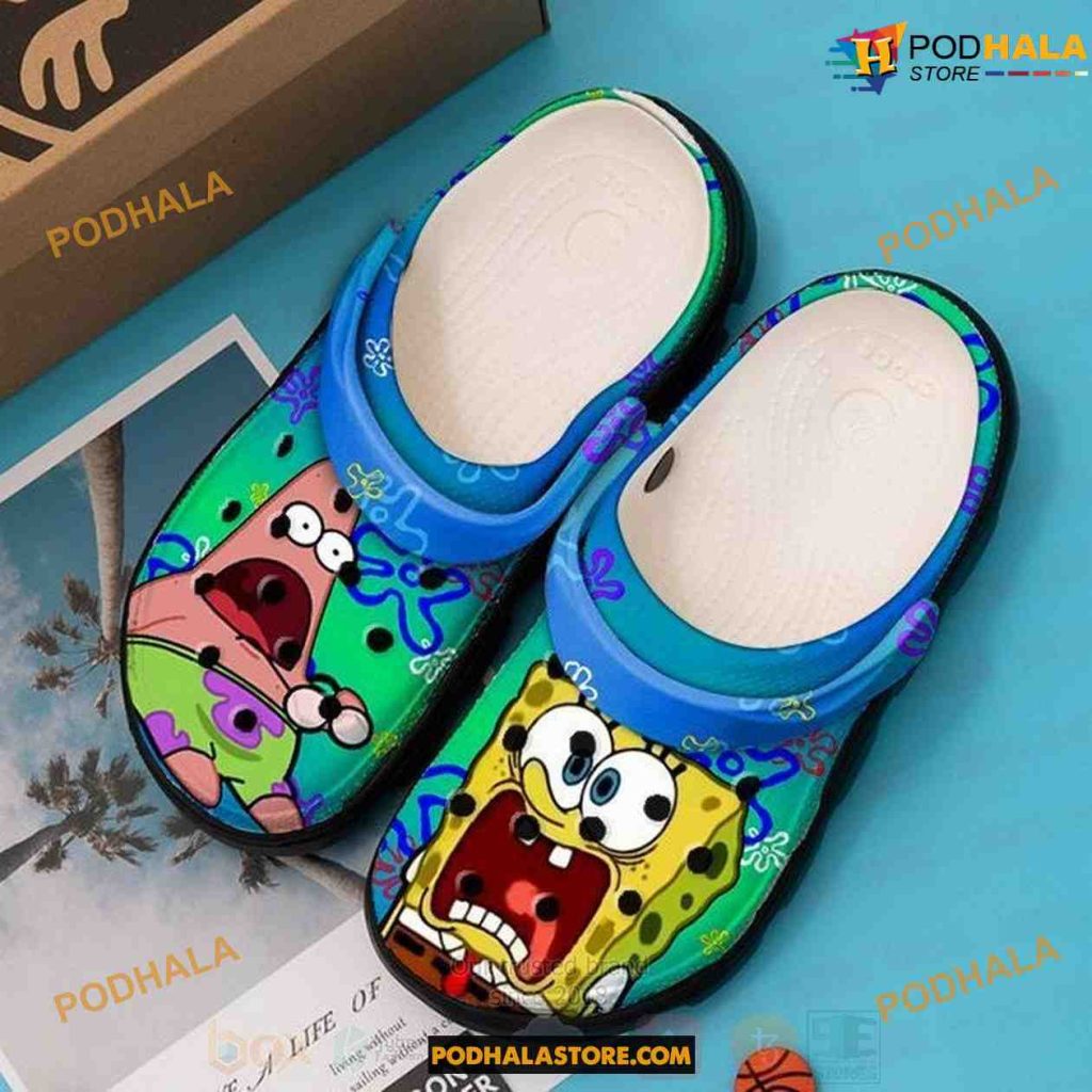 Spongebob And Patrick Funny Spongebob Crocs Clog Shoes - Podhalastore