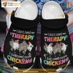 Black Dancing Chicken Crocs, Therapy Style, Ideal for Chicken Fans ...