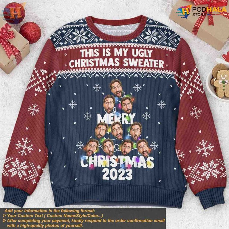 Family Christmas Fun with Personalized Photo Sweater, Ugly Xmas Gift ...