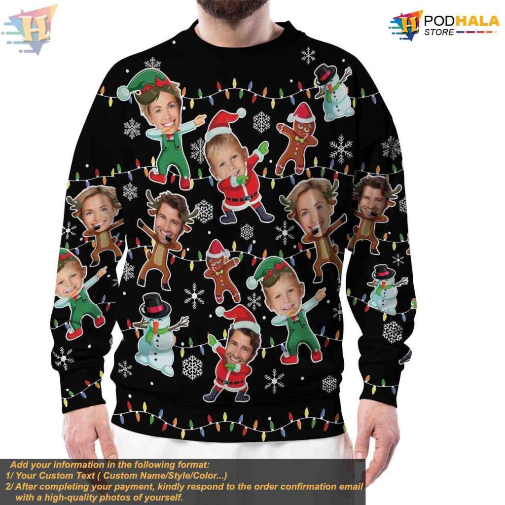 Family Christmas Fun with Personalized Photo Sweater, Ugly Xmas Gift ...