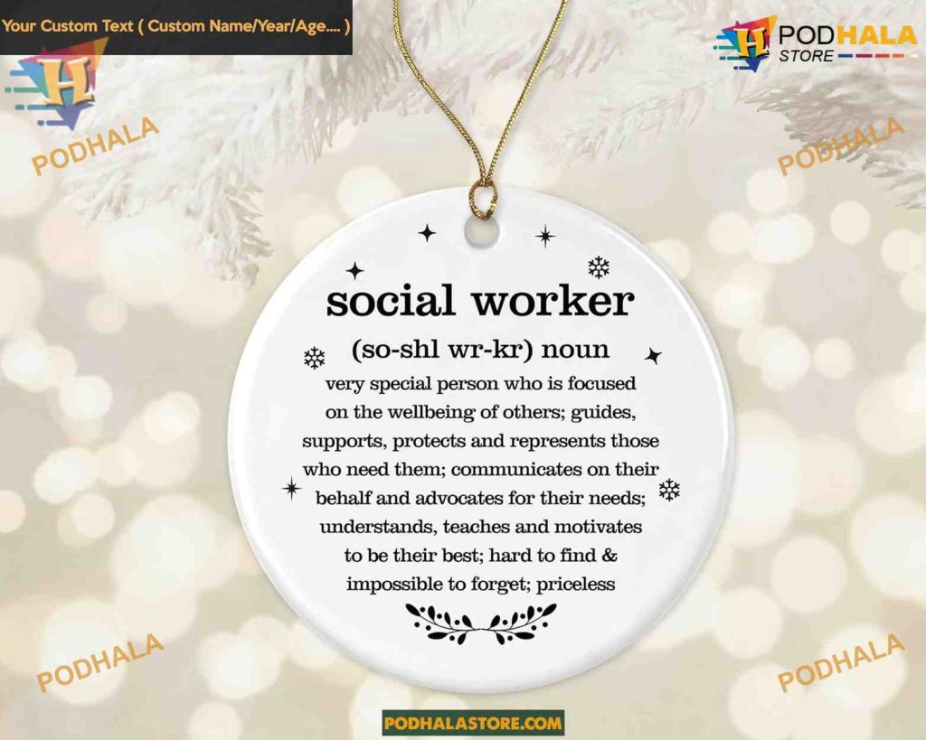 Social Worker Christmas Ornament 2023, Best Ever Appreciation Gift ...