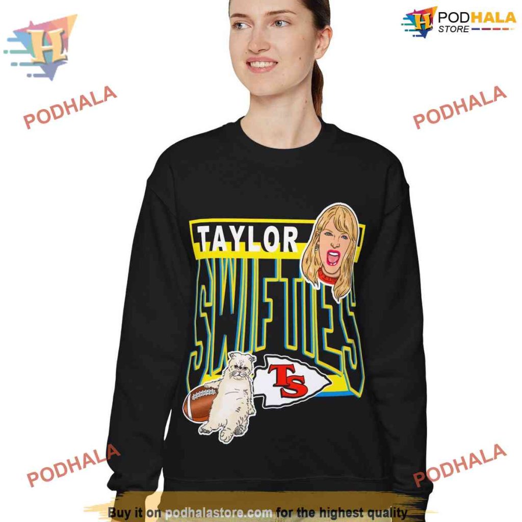 Taylor Swift Swiftie Kansas chiefs Sweatshirt, Team Logo Birthday ...